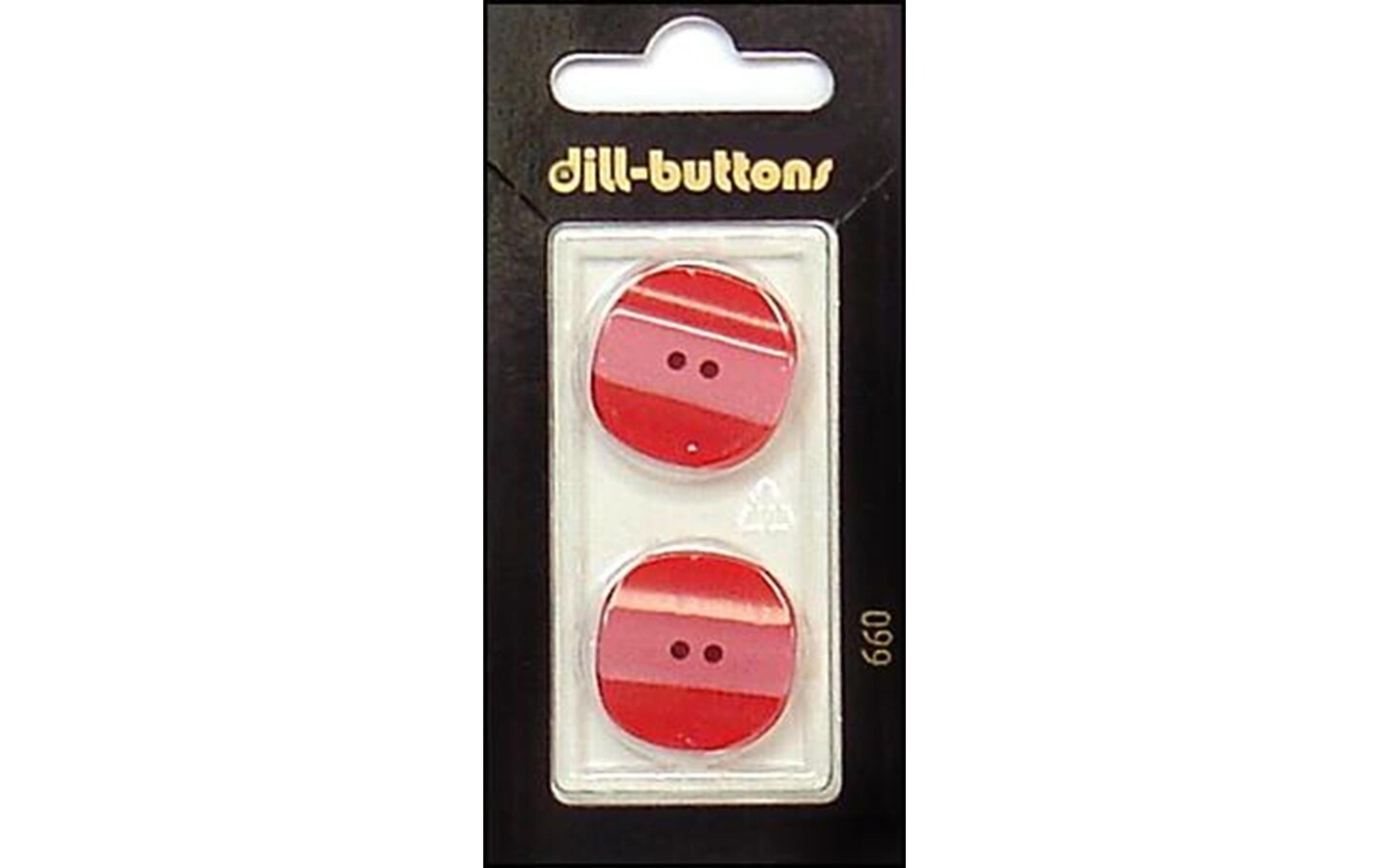 Dill Buttons 23Mm 2Pc 2 Hole Red | Michaels