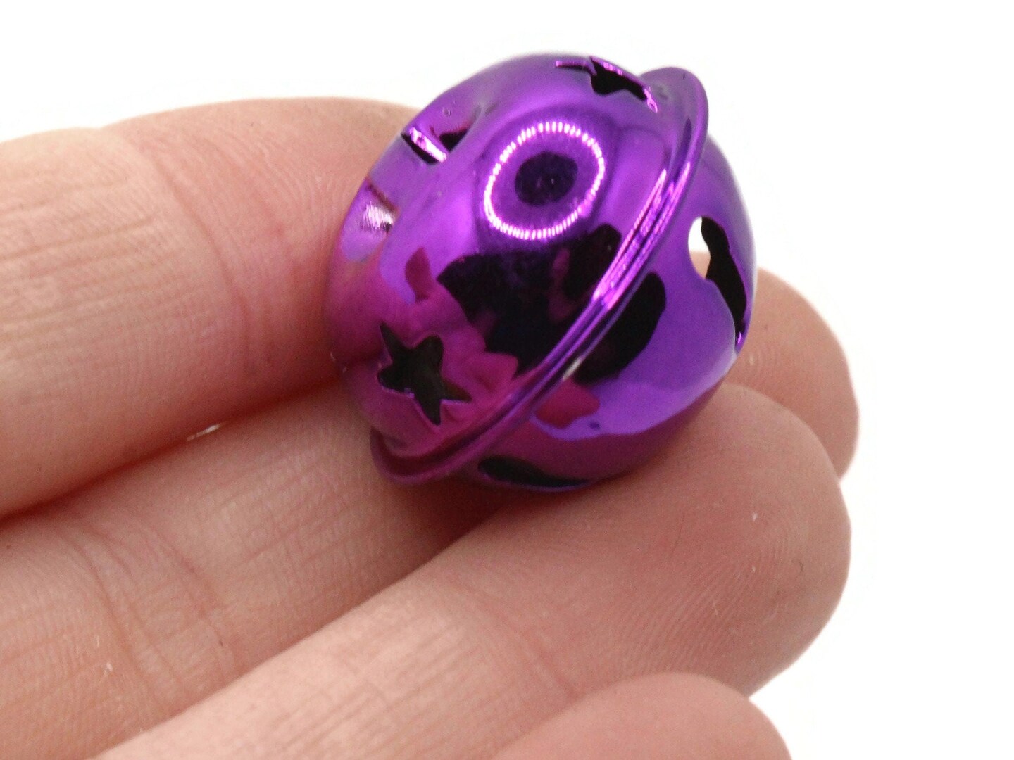 6 24mm Shiny Purple Iron Jingle Bells Charms | Michaels