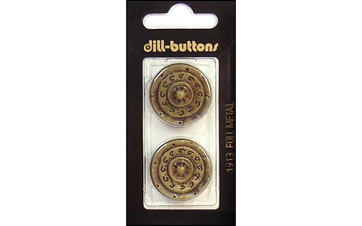 Dill Buttons 25Mm 2Pc Shank Antique Brass Metal | Michaels