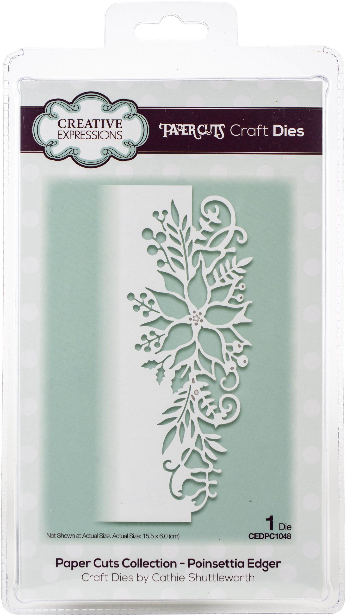 Creative Expressions Paper Cuts Edger Craft Dies-Poinsettia Edger ...