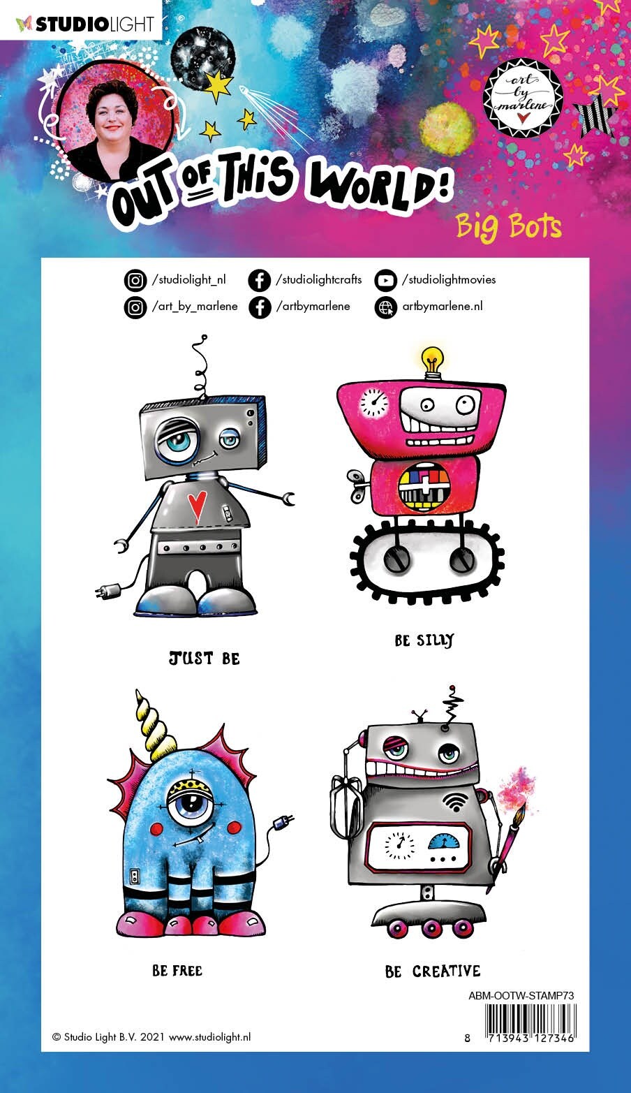 Art By Marlene Out Of This World Clear Stamps-Big Bots | Michaels