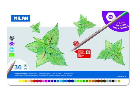 MILAN COLORED PENCIL PROFESSIONAL TIN SET 3.3MM LEAD 36 CLR | Michaels