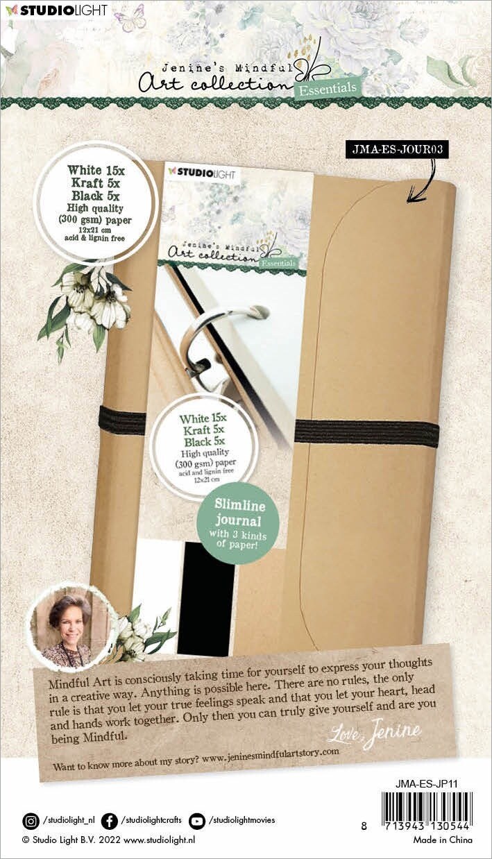 Studio Light Journal Pages 4.72"X8.25"-Nr. 11, White/Black/Kraft | Michaels