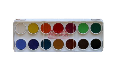 ANGORA ROUND WATERCOLOR PAN 14 PIECE 702 SET | Michaels