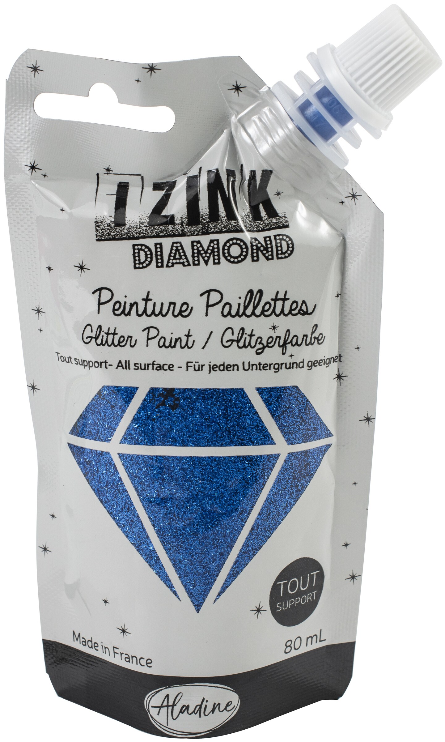 IZINK Diamond Glitter Paint 80ml-Blue | Michaels