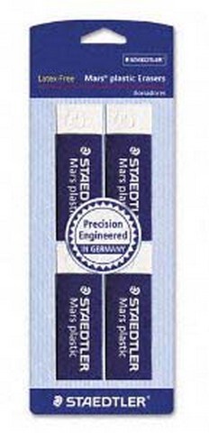 MARS PLASTIC ERASER 4 PACK CARDED | Michaels