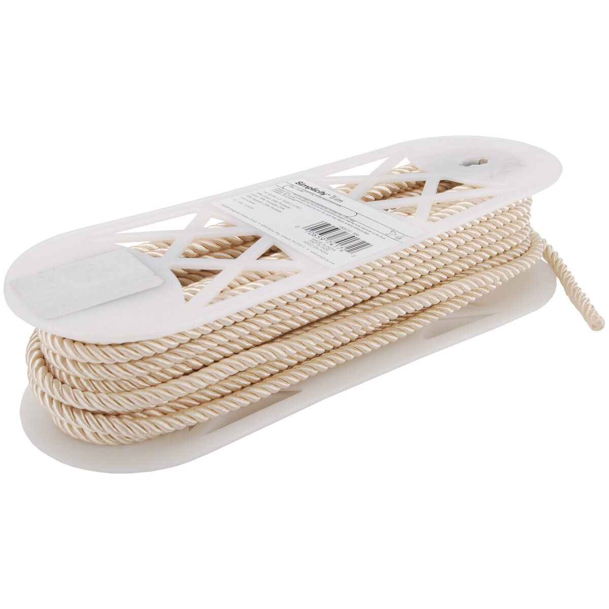 Simplicity Large Twist Cord 1/4"X12yd-Ecru, Count: 1, Model: 186 8751 ...