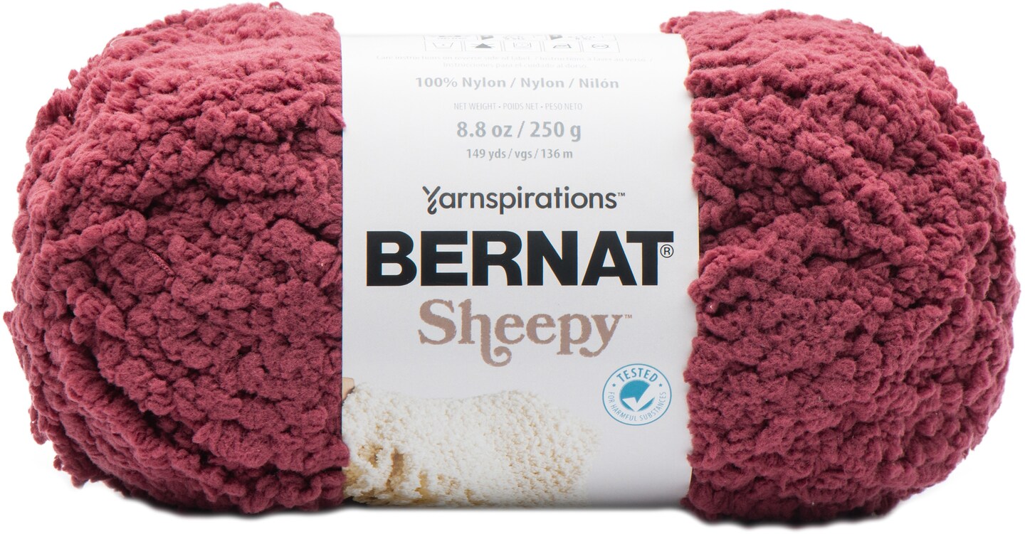 Bernat Sheepy Yarn-Deep Red | Michaels