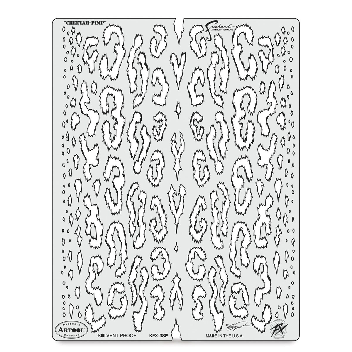 Iwata Artool Freehand Template - Kustom FX Cheetah Pimp | Michaels