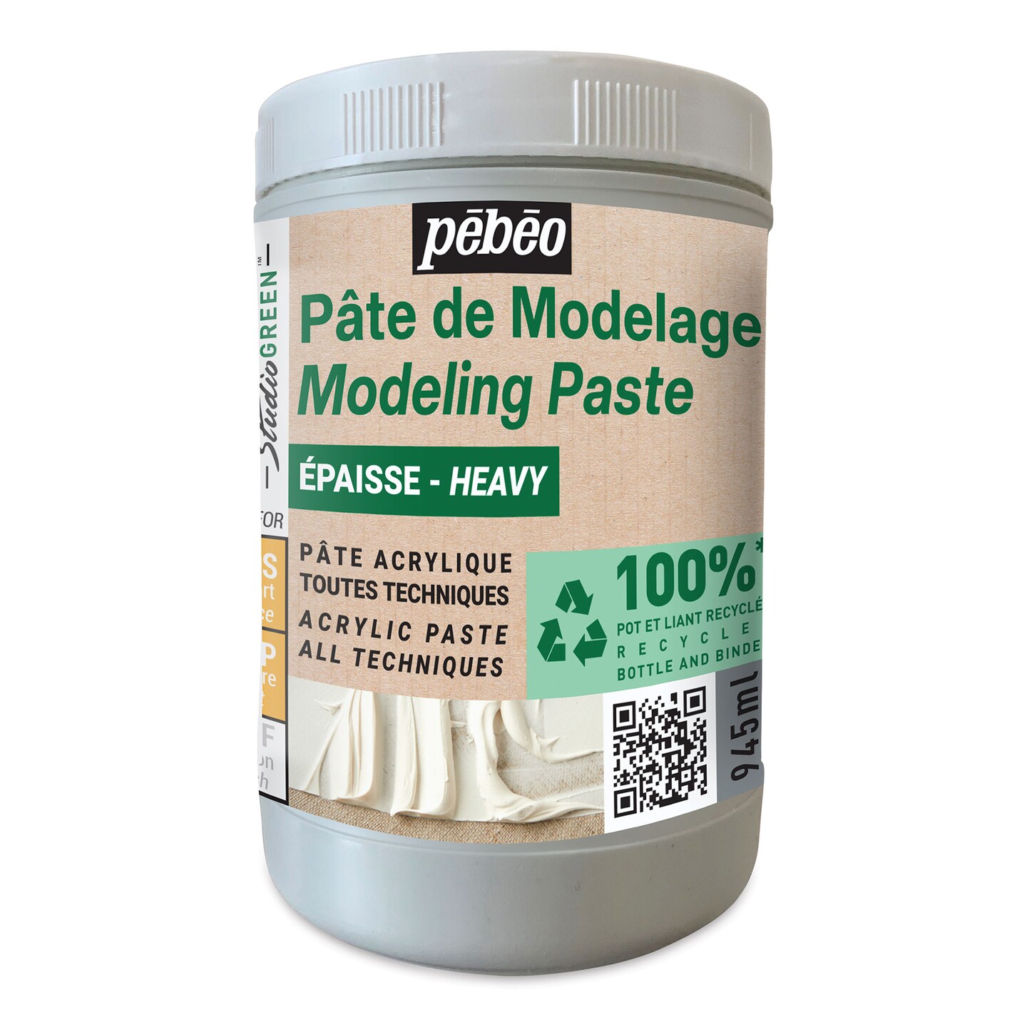 Pebeo Studio Green Modeling Paste - Heavy, 945 ml | Michaels