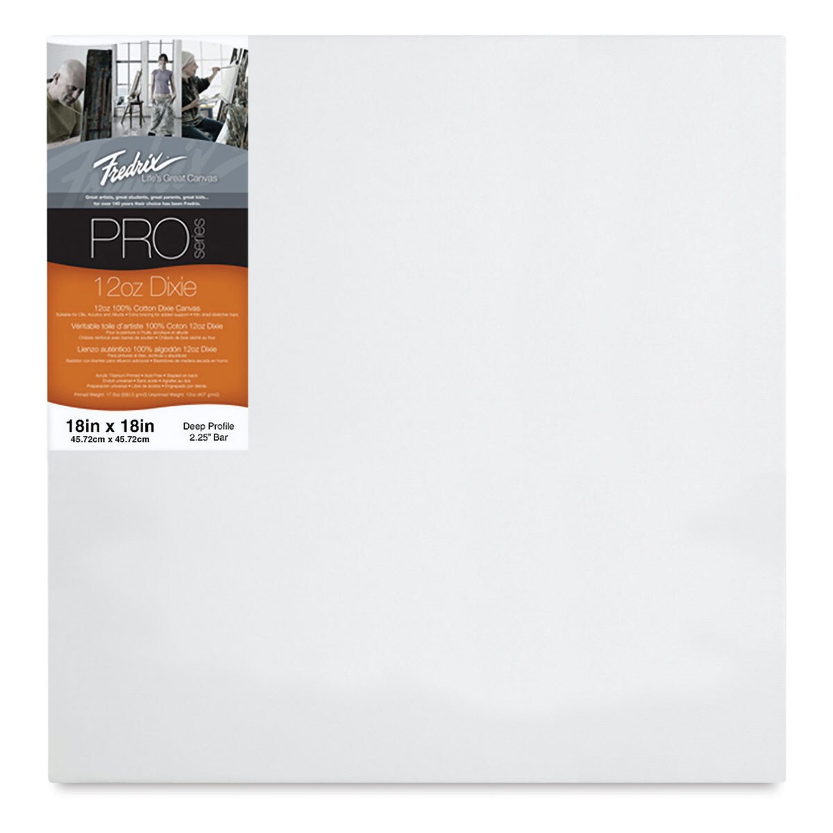 Fredrix Pro Series Dixie Museum Profile Canvas - 18" x 18", 2-1/4 ...