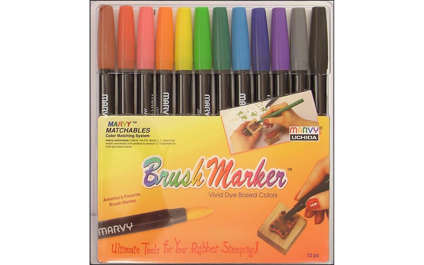 Uchida Brush Art Marker 12pc Primary | Michaels