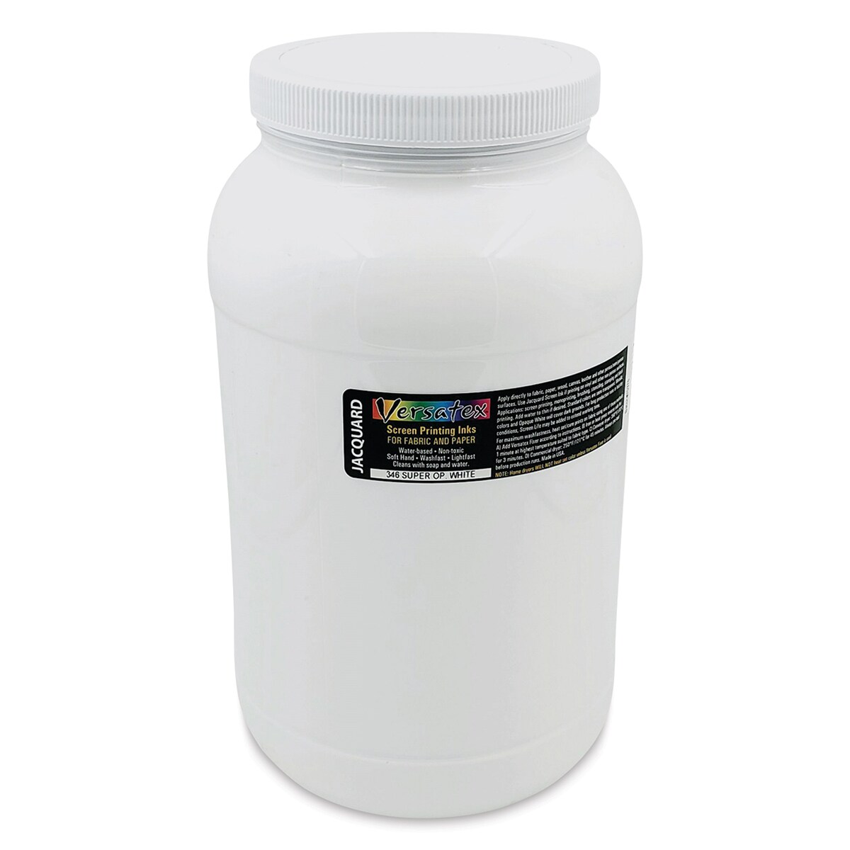 Jacquard Versatex Screen Printing Ink - Super Opaque White, 128 oz jar ...