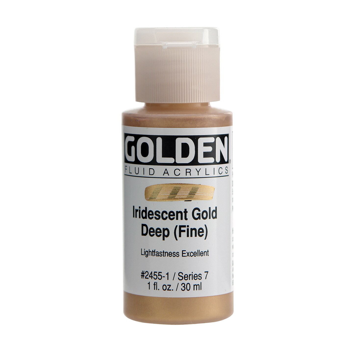 Golden Iridescent Fluid Acrylic, 1 Oz., Iridescent Deep Gold | Michaels