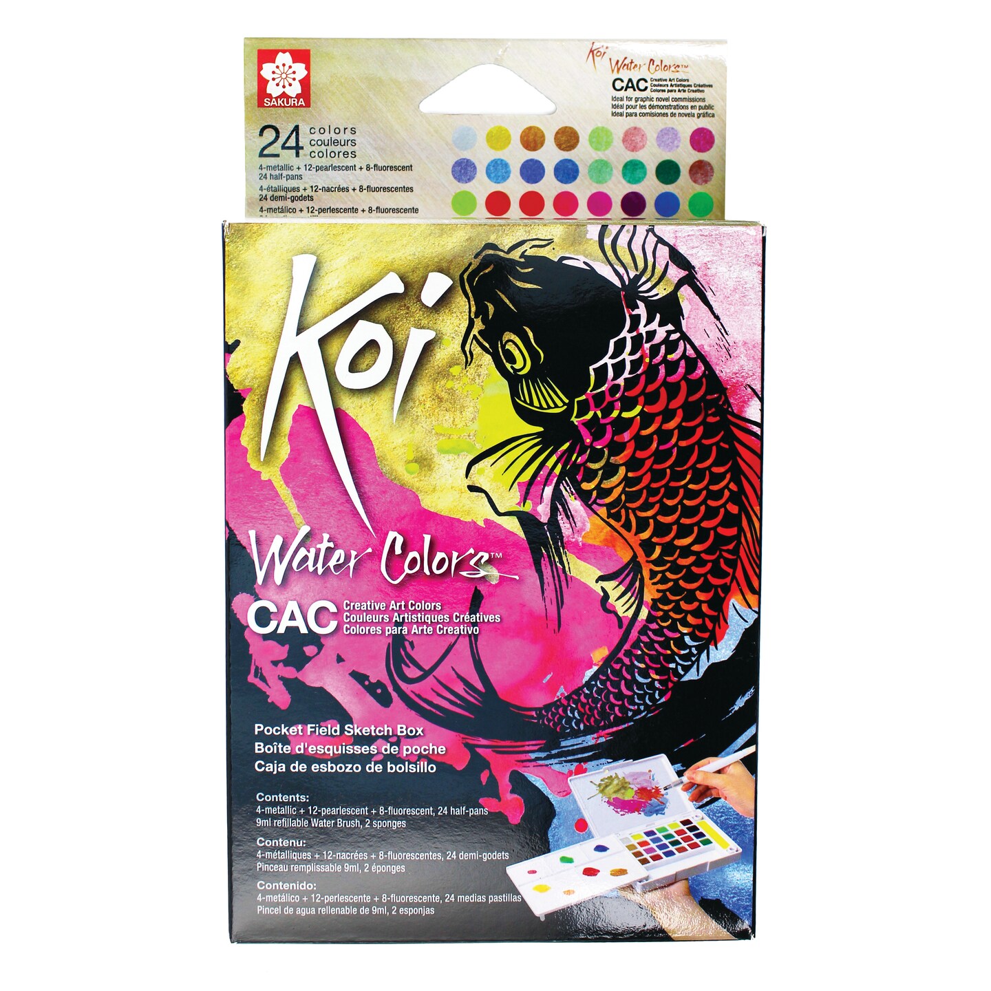 Koi Creative Art Colors (Cac) Watercolor Set, 24-Colors | Michaels
