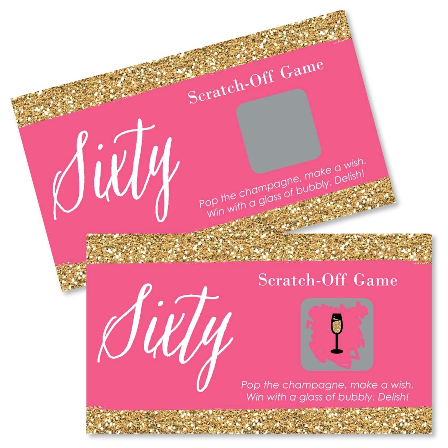 Big Dot of Happiness Chic 60th Birthday - Pink and Gold - Birthday ...