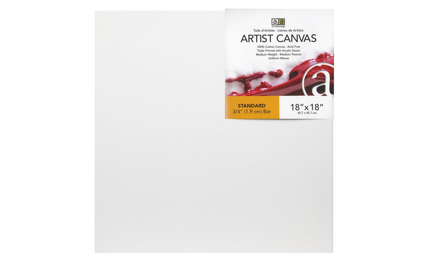 Art Advantage Artist Canvas Visual Edge 18x18 | Michaels