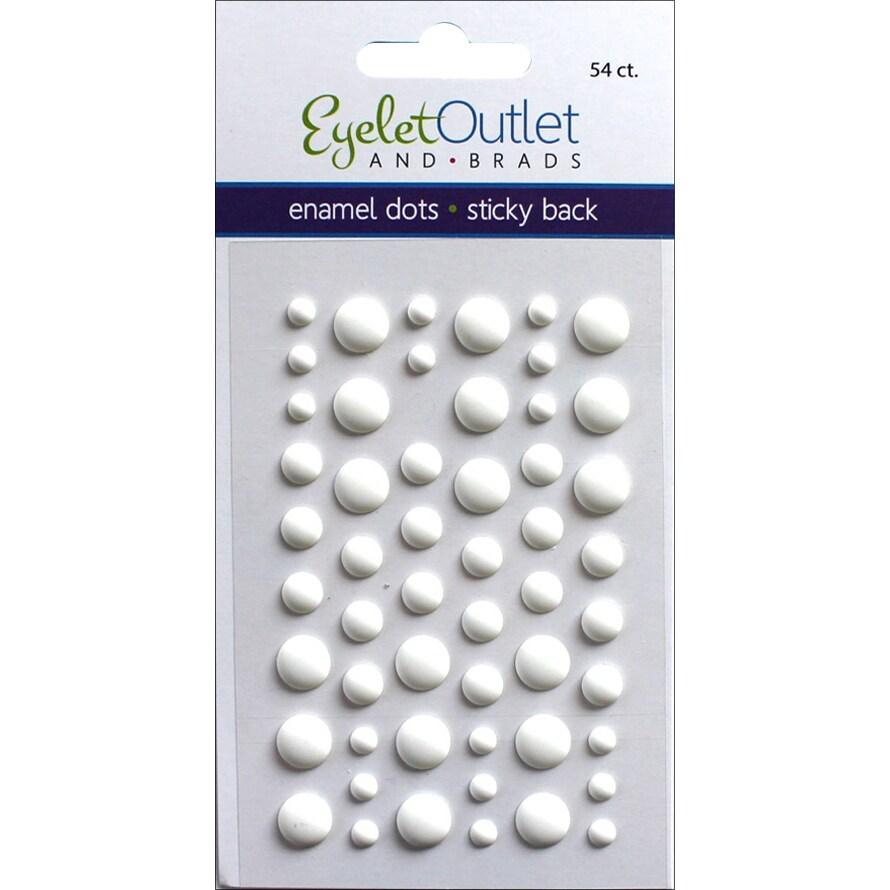 Eyelet Outlet Adhesive-Back Enamel Dots 54/Pkg | Michaels