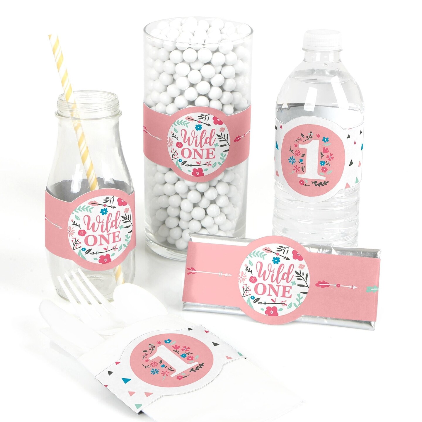 Big Dot of Happiness She's a Wild One - DIY Party Supplies - Boho ...