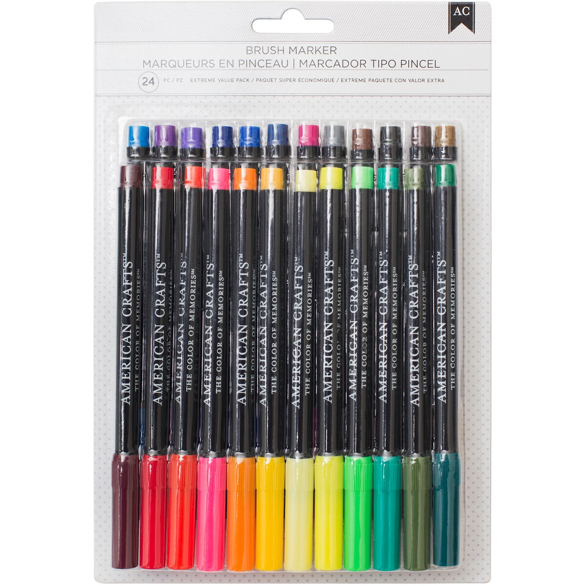 American Crafts Brush Markers 24/Pkg-Assorted | Michaels