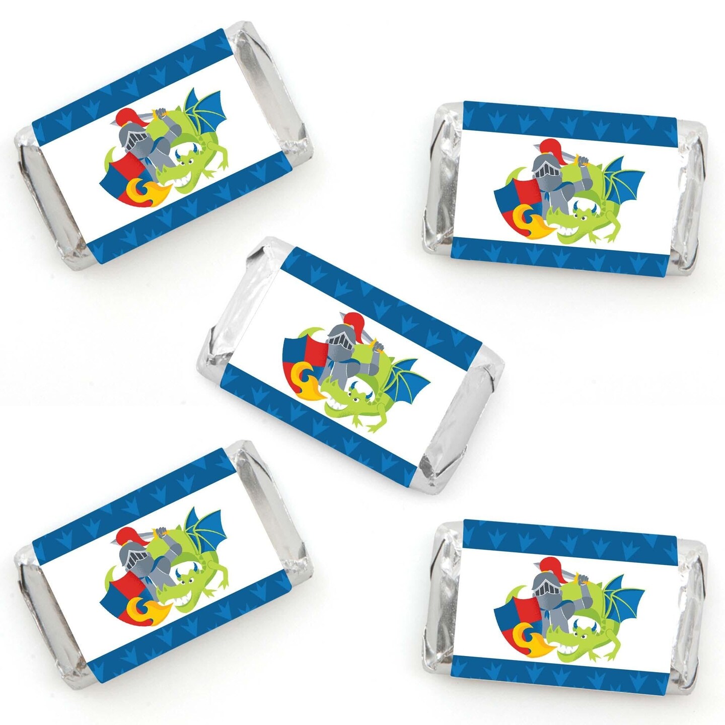 Big Dot of Happiness Calling All Knights and Dragons - Mini Candy Bar ...