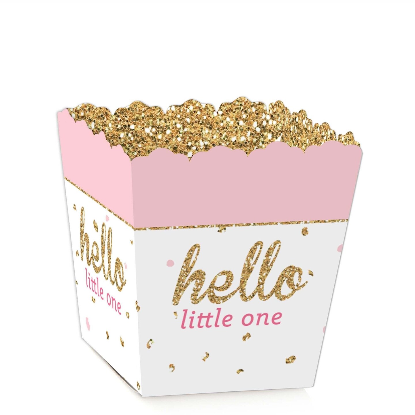 Big Dot of Happiness Hello Little One - Pink and Gold - Party Mini ...