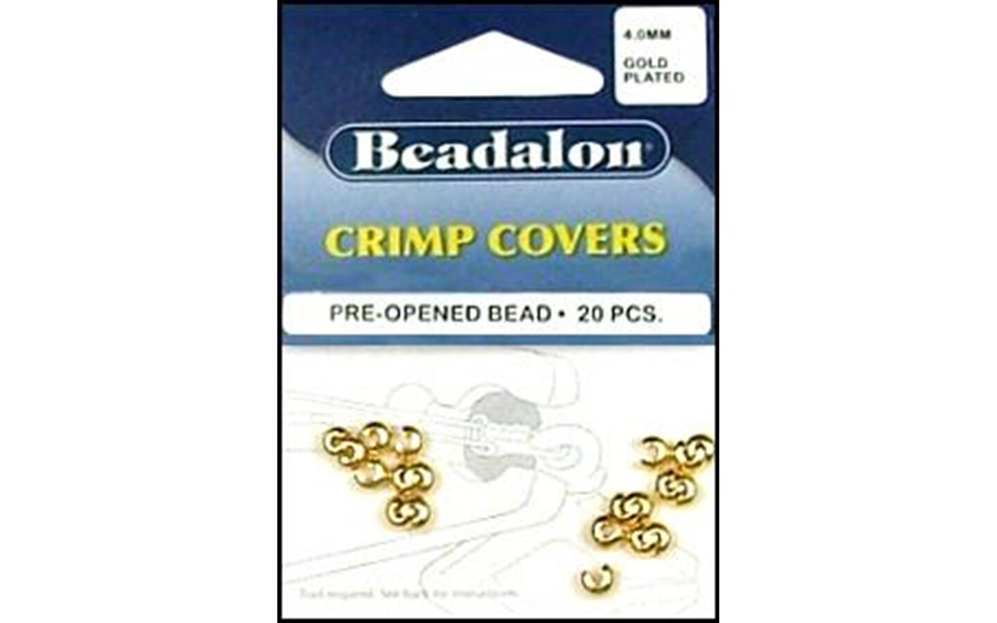 Beadalon Crimp Cover 4mm 20pc Gold | Michaels