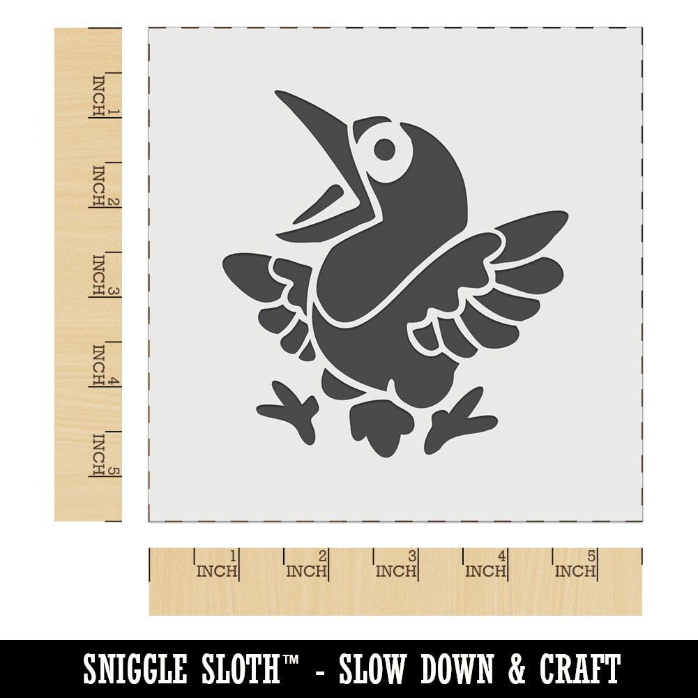 Shocked and Surprised Little Bird Crow Raven Wall Cookie DIY Craft ...