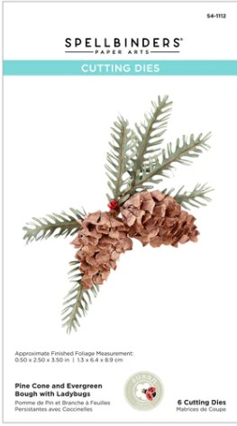 Spellbinders Pine Cone And Evergreen Bough With Ladybugs Cutting Dies ...