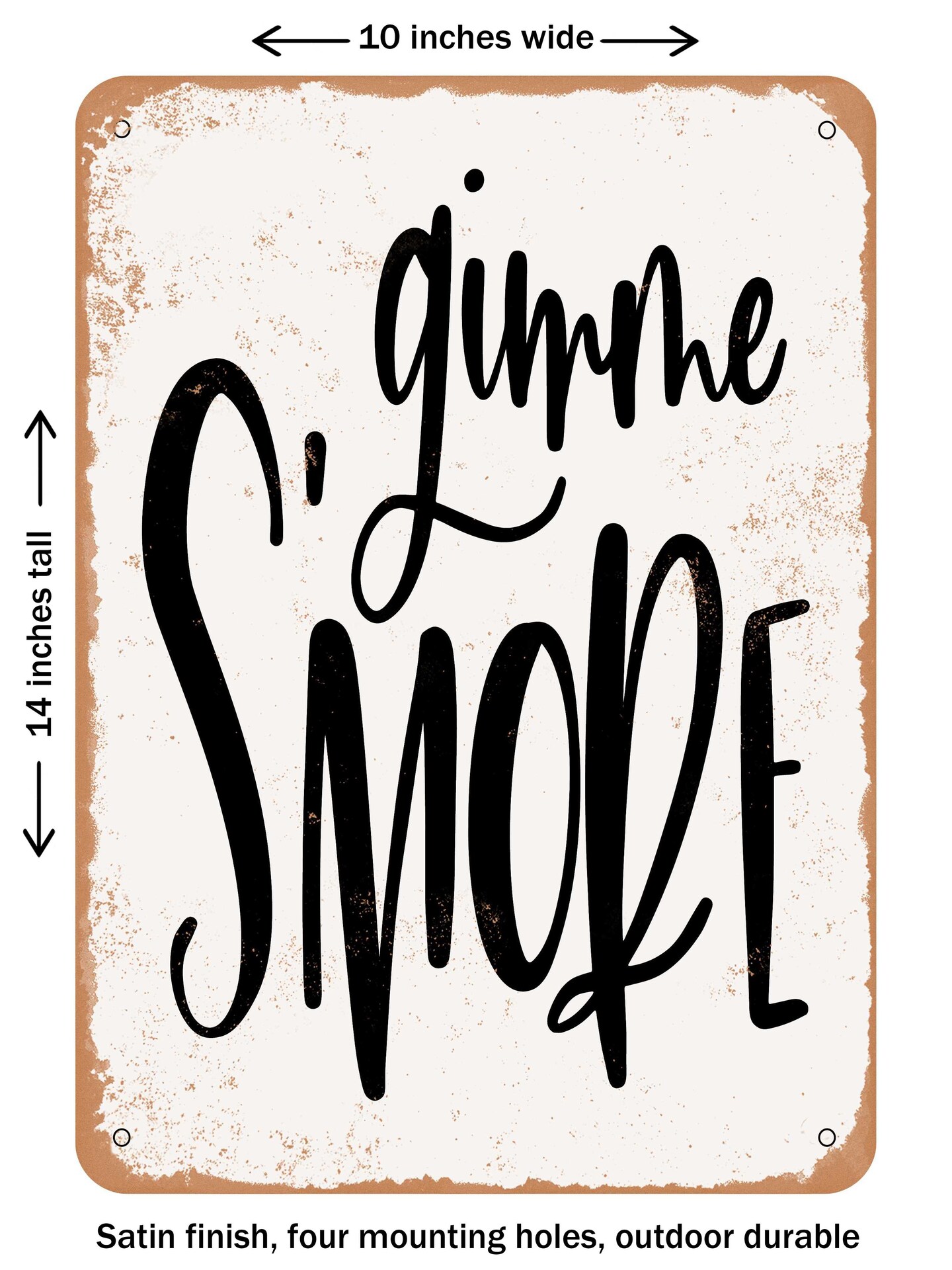 DECORATIVE METAL SIGN - Gimme Smore - Vintage Rusty Look | Michaels