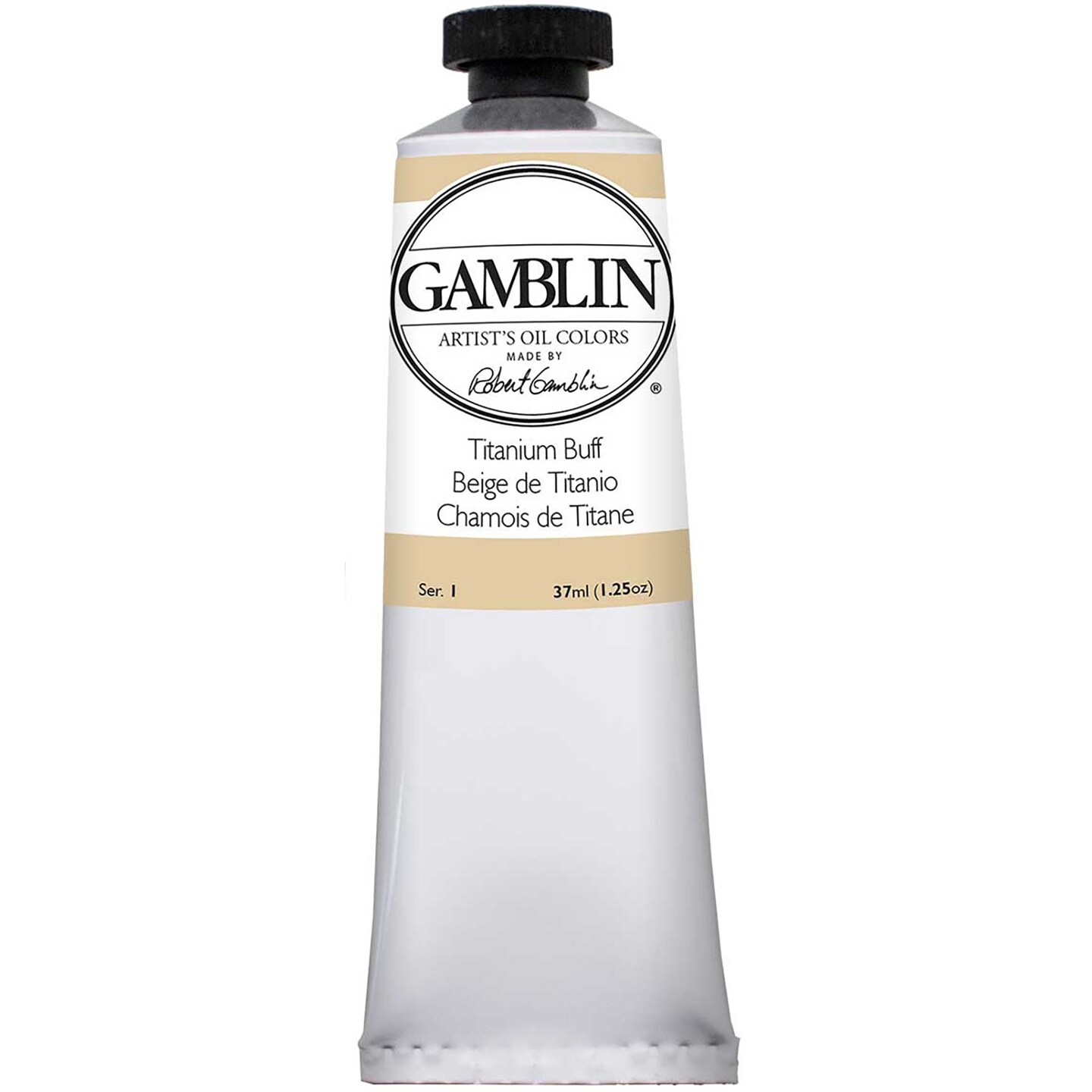 Gamblin Artist Grade Oil Color, 37ml, Titanium Buff | Michaels