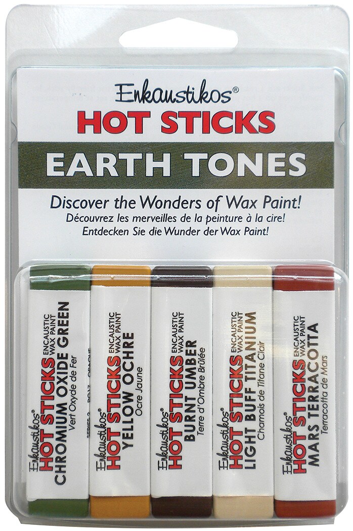 Enkaustikos Hot Sticks Set, 5-Sticks, Earth Tones | Michaels
