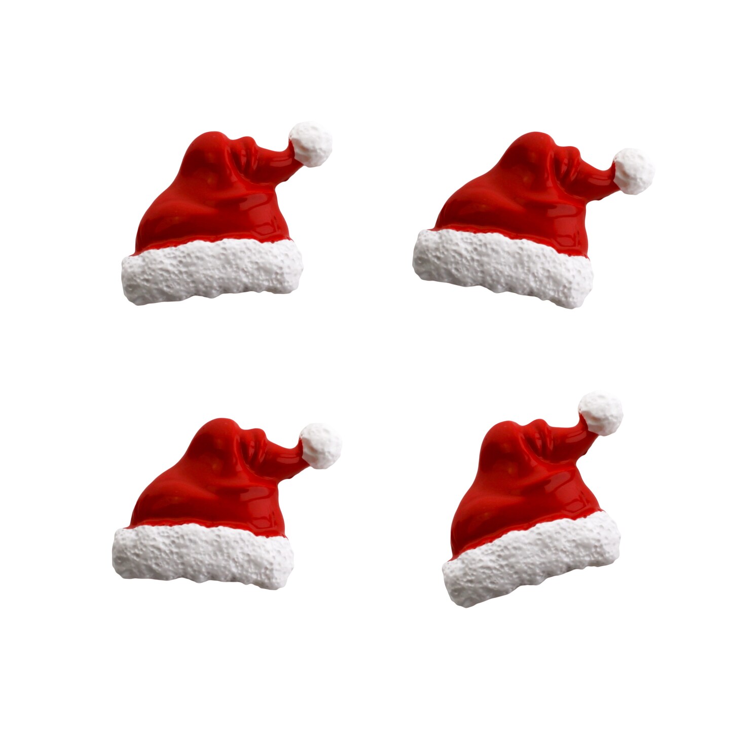 Santa Hat Flatback Craft Embellishments (4 pcs) | Michaels
