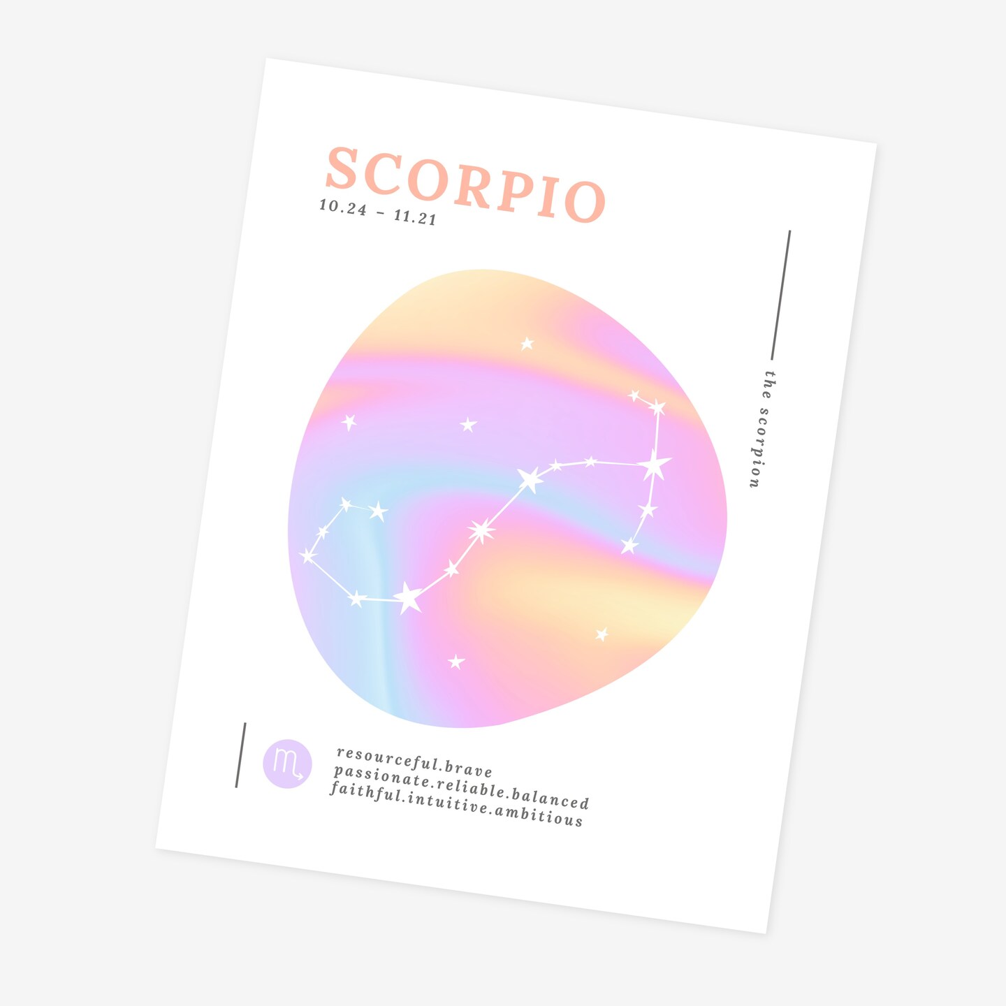 Choose Your Zodiac Sign | Unframed Horoscope Art Prints | Gradient Aura ...