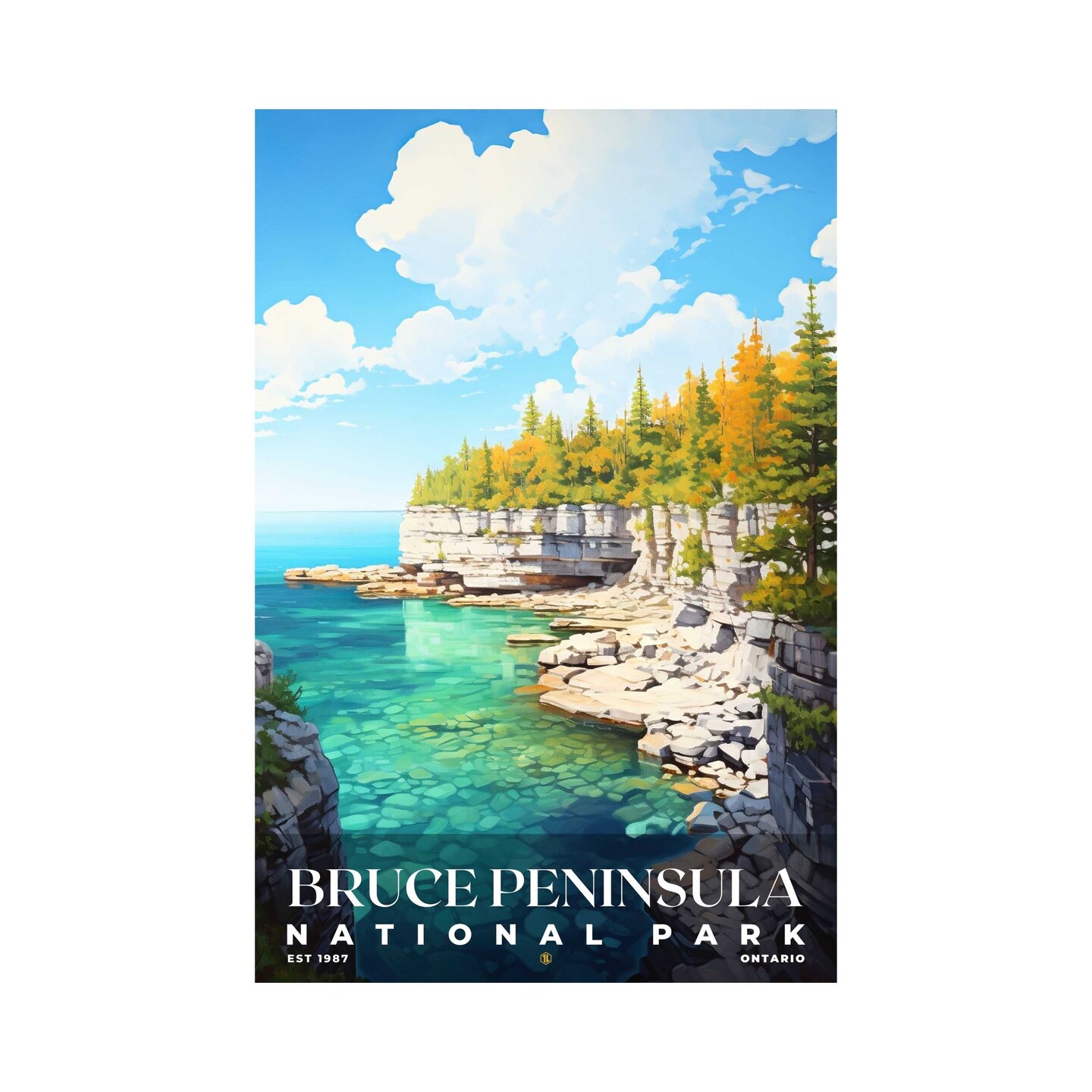 Bruce Peninsula National Park Poster, Travel Print, Office Poster, Home ...