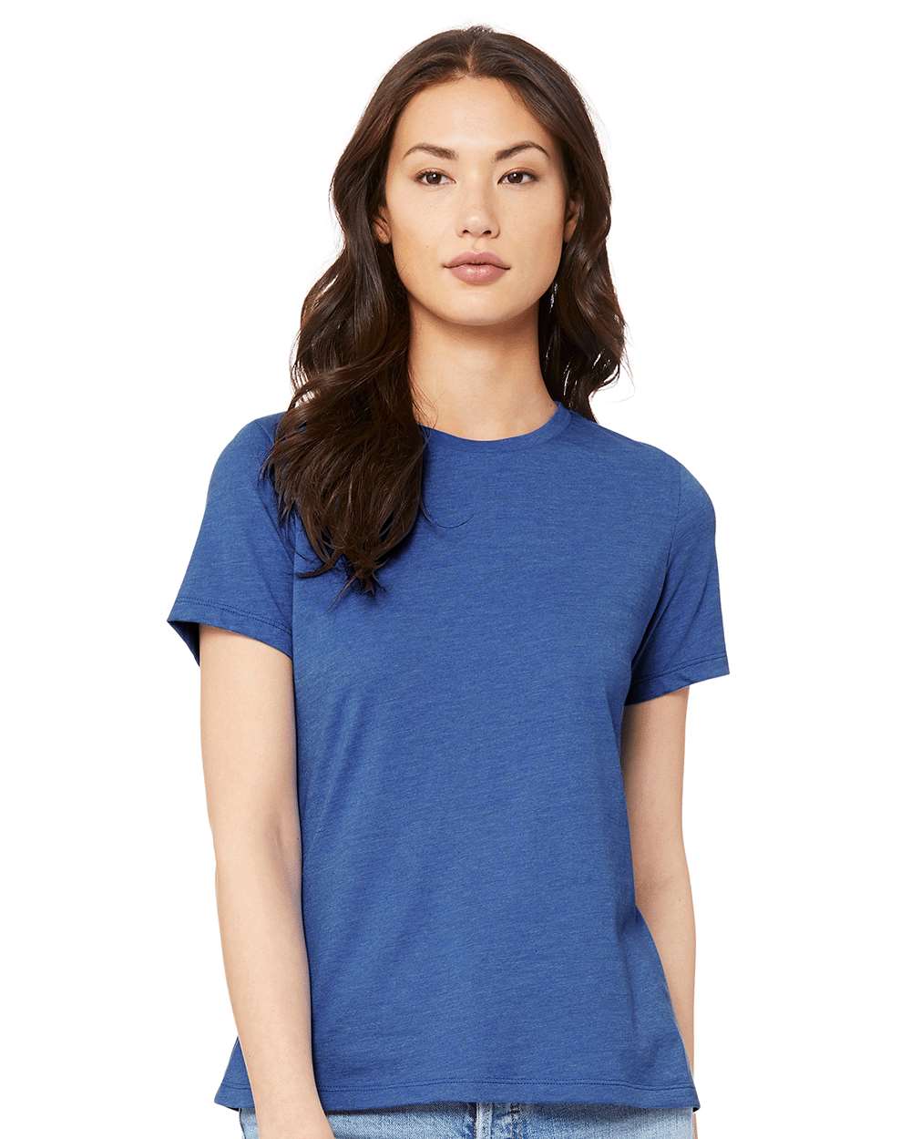 BELLA + CANVAS - Women’s Relaxed Fit Heather Cvc Tee 4.2 Oz 52/48 Ring ...