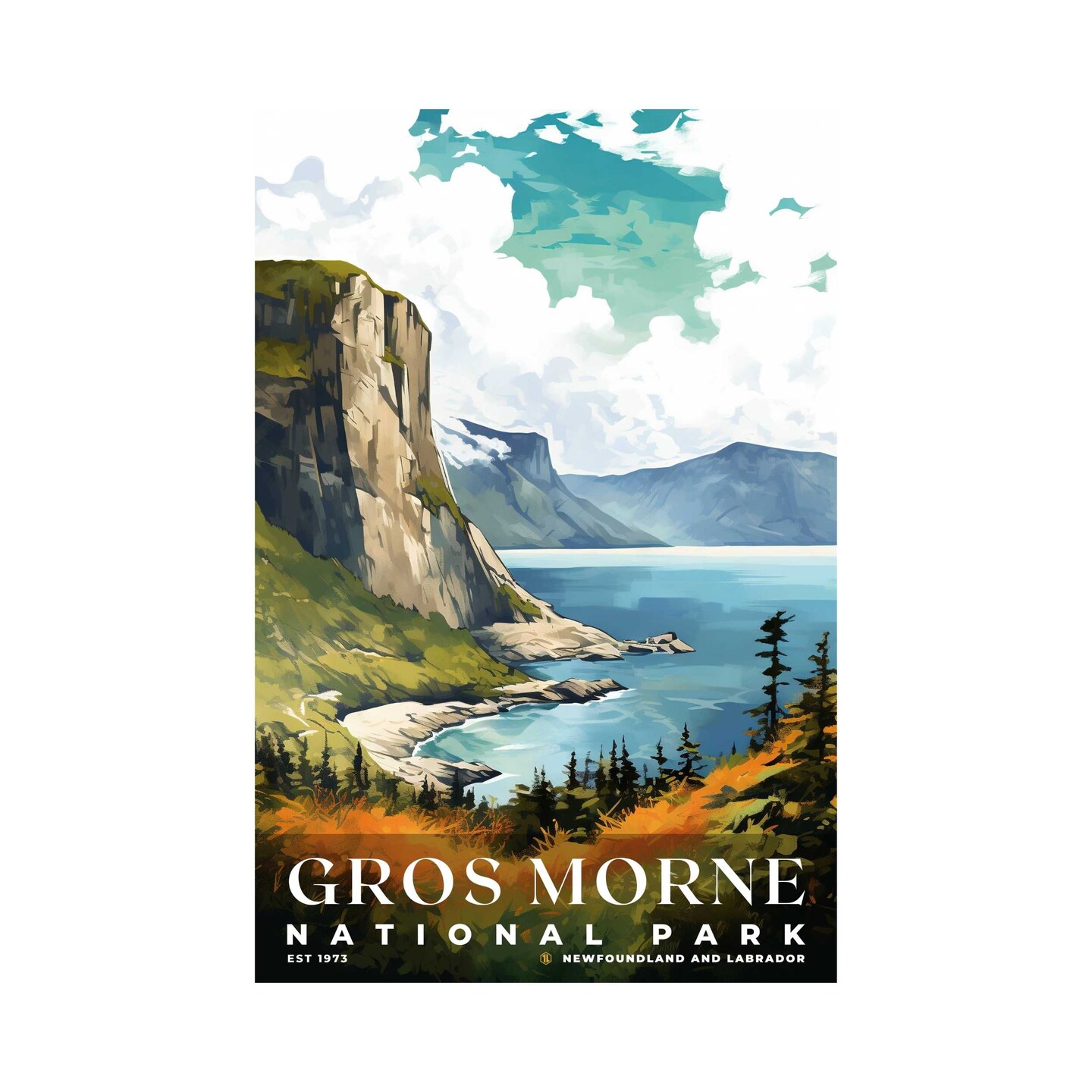 Gros Morne National Park Poster, Travel Print, Office Poster, Home ...