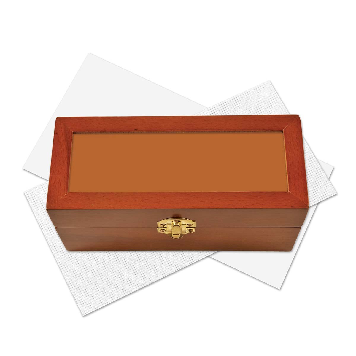 Herrschners Wooden Floss Box and Fabric Stamped Embroidery | Michaels