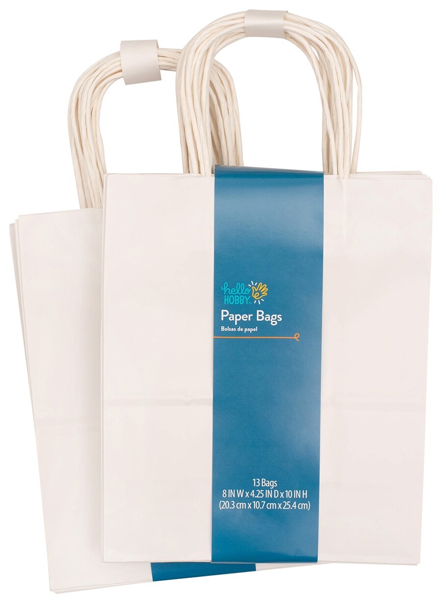 Hello Hobby Large Bags 2/Pkg-White, Count: 1 | Michaels