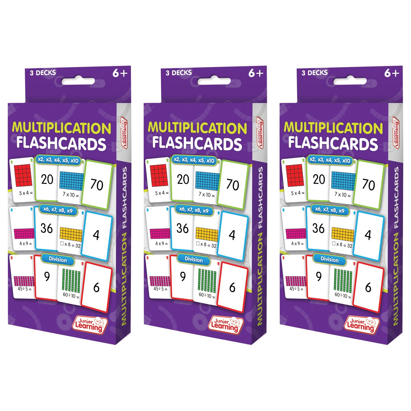 Multiplication Flashcards, 3 Sets Per Pack, 3 Packs | Michaels