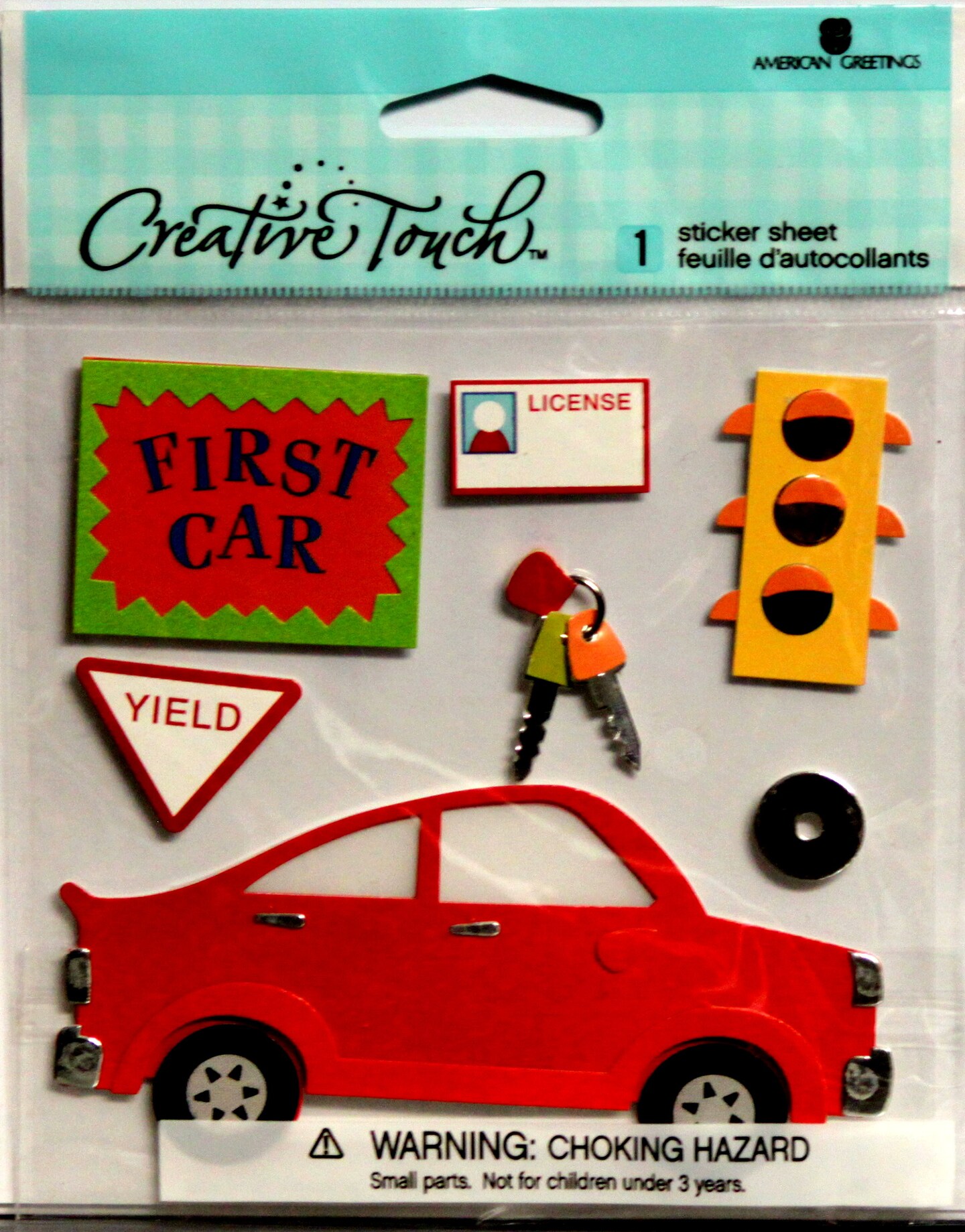 Creative Touch First Car Dimensional Stickers | Michaels