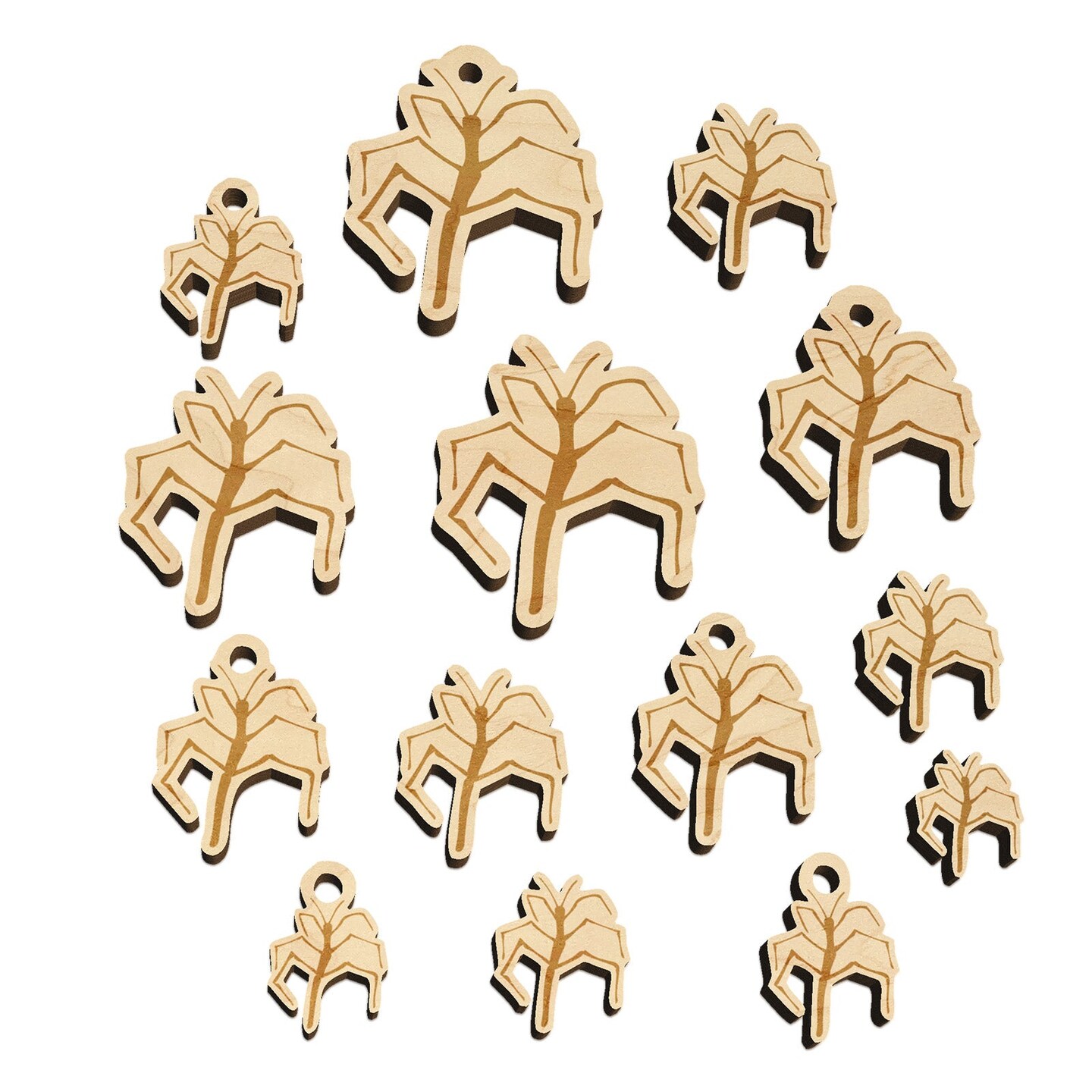 Walking Stick Bug Insect Mini Wood Shape Charms Jewelry DIY Craft ...