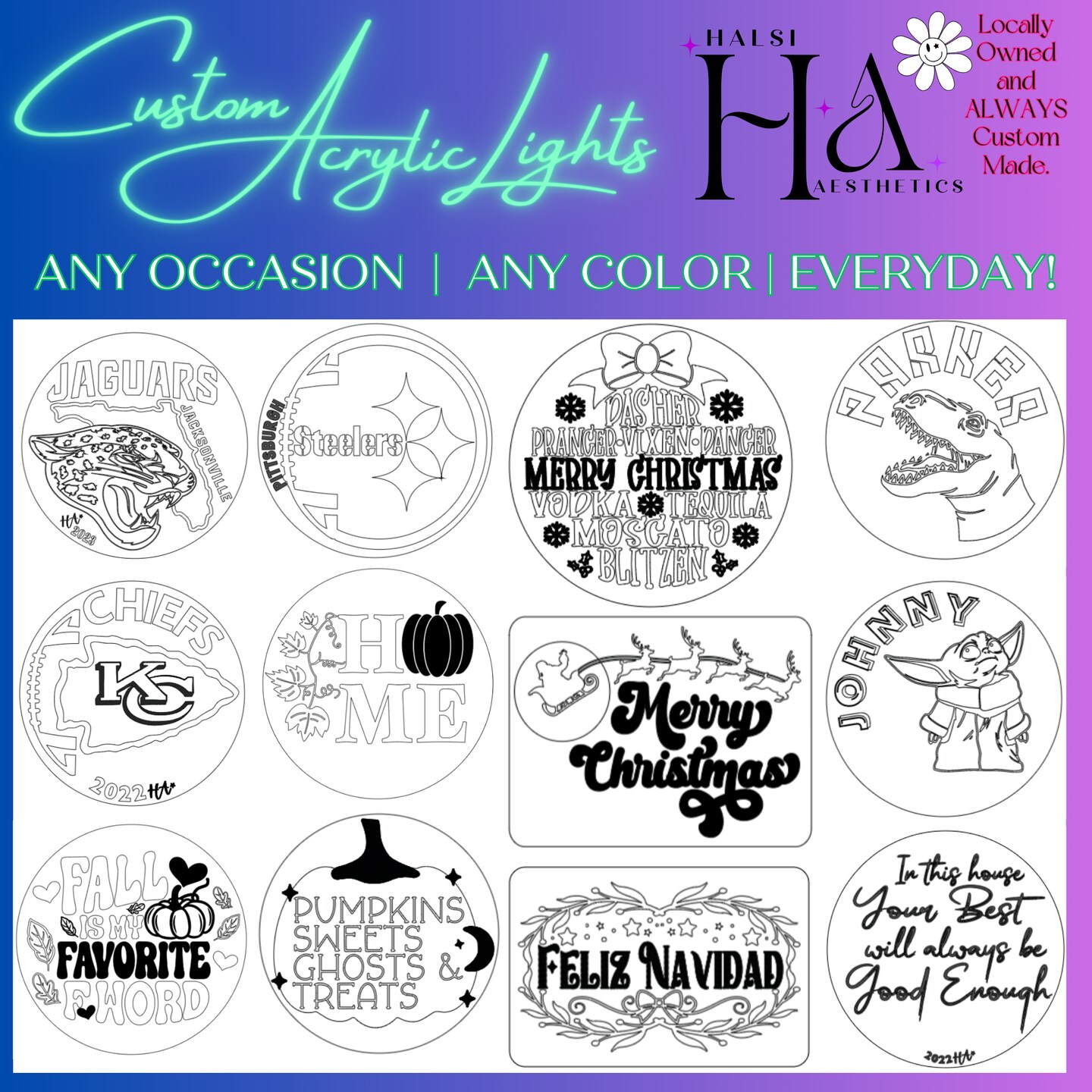 CUSTOM ACRYLIC LIGHTS with LED BASE | MakerPlace by Michaels