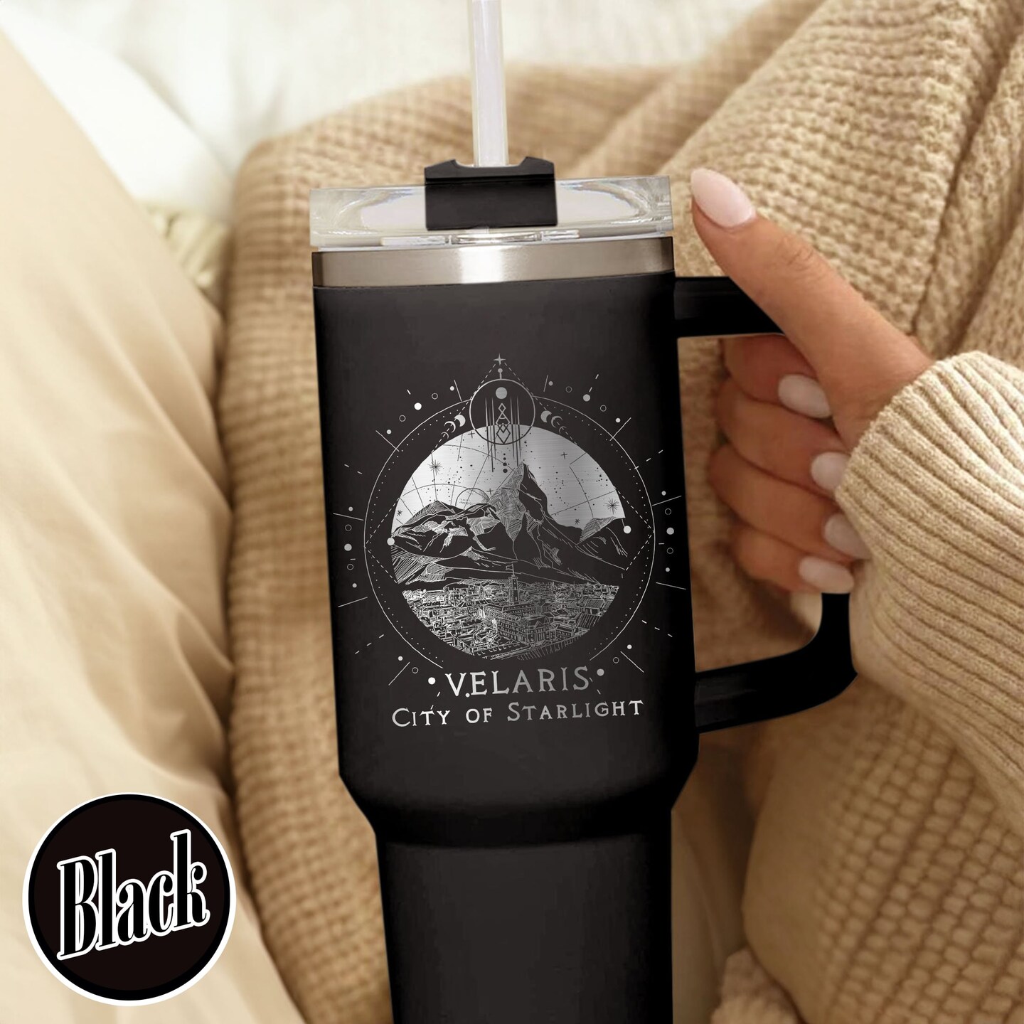 Velaris Starlight City Tumbler 40oz, Velaris Starlight City Fantasy ...