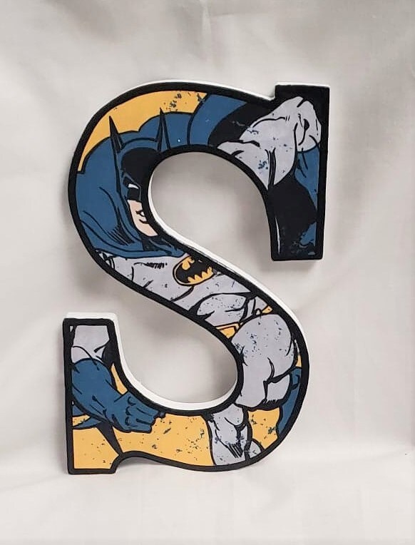 Batman Inspired Wooden Lasered 9" letters | MakerPlace by Michaels