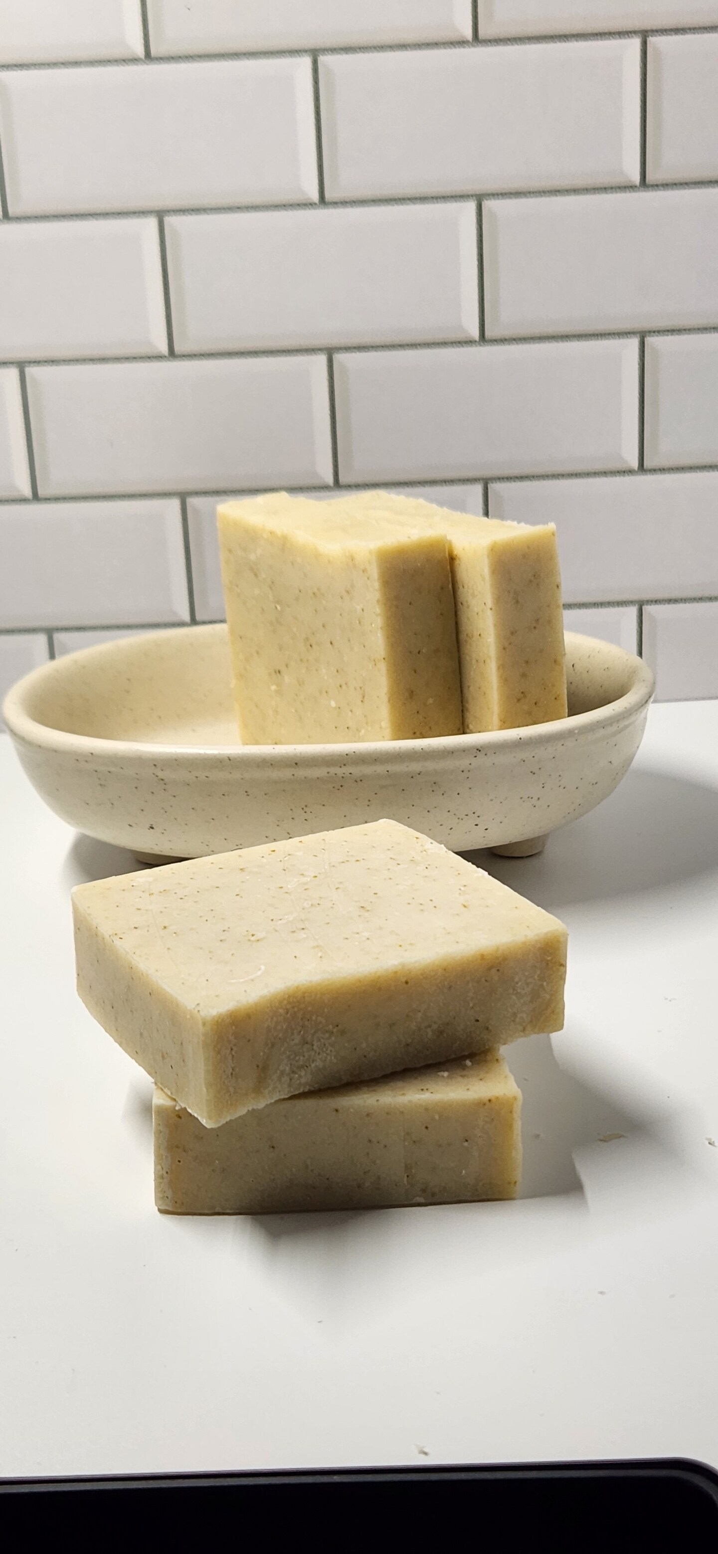 Handcrafted Cold Process Oatmeal Soap - Gentle Exfoliating Bar vegan ...
