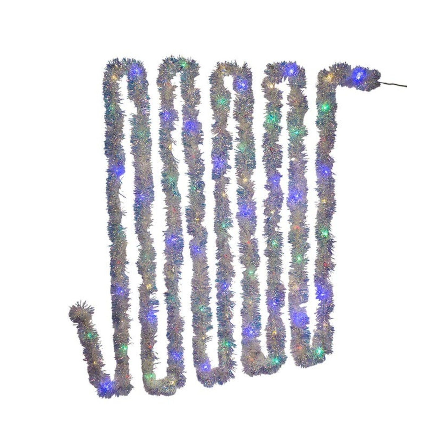 KSA LED Lighted iridescent Tinsel Superbright Christmas Lights - 32.75 ...
