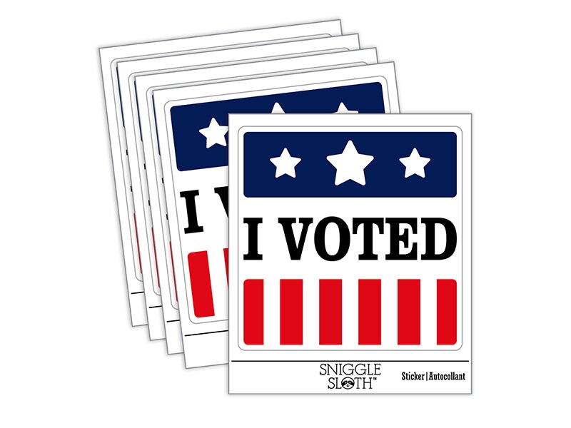 I Voted Stars and Stripes Patriotic Waterproof Vinyl Phone Tablet ...