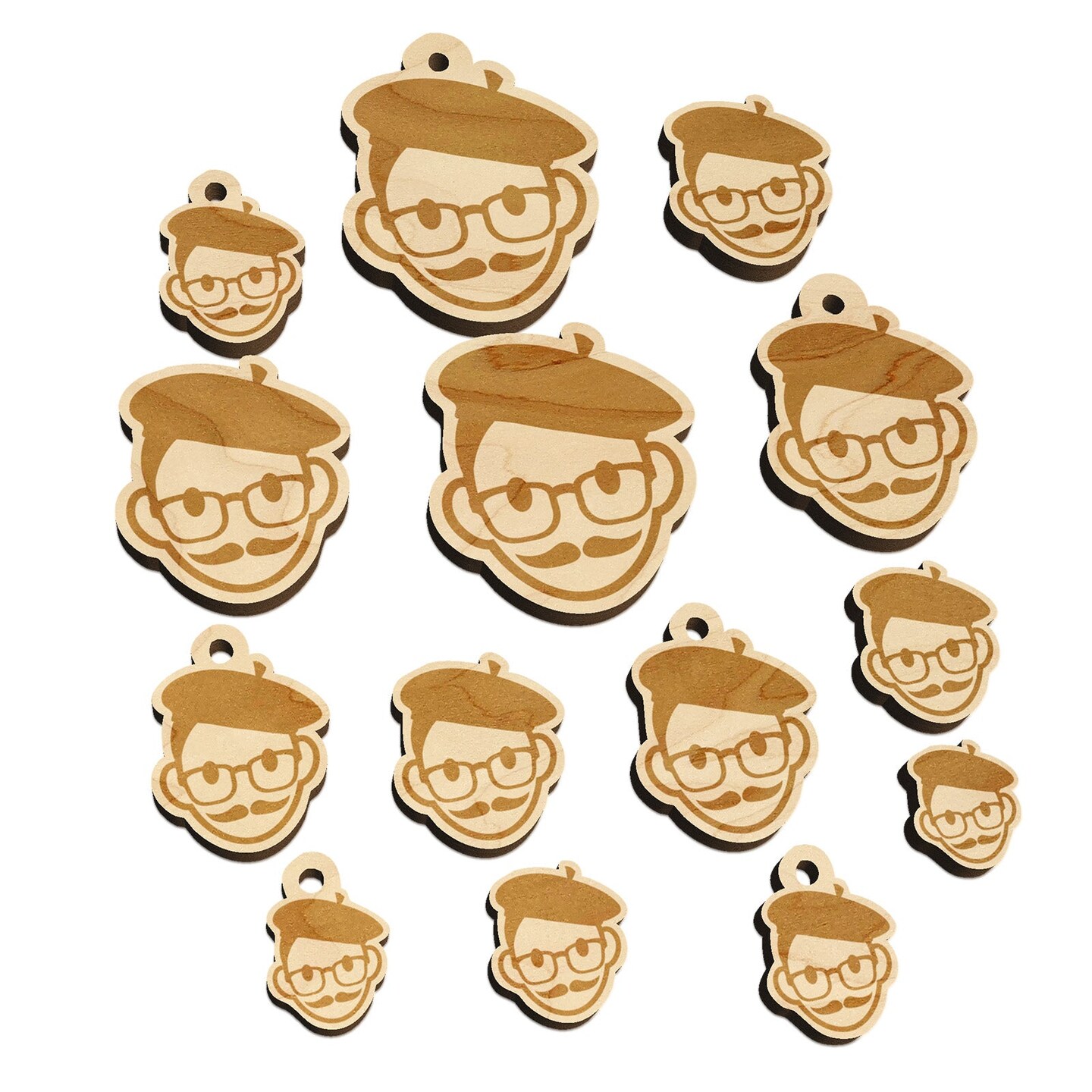 Artist Icon Mini Wood Shape Charms Jewelry DIY Craft | Michaels