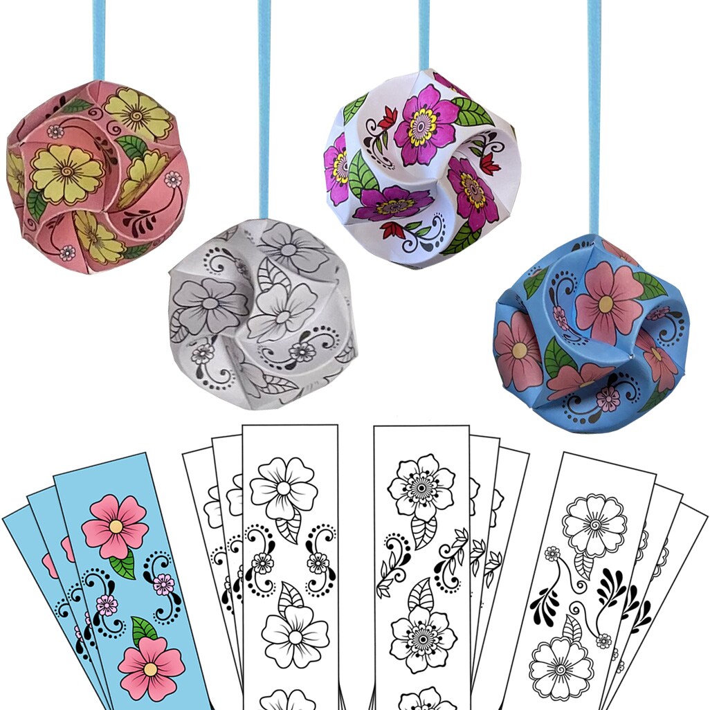 10 DIY Origami Orbs, Ornaments, Balls, Spheres. No Tools Needed, just ...